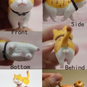 9 PCS Cute Miniature Cats Landscape Lovely Cats Figurines Fairy Home Garden Animals Kitten Adorable Cupcake Christmas Birthday Gift for Home Garden Decor Ornament Supplies