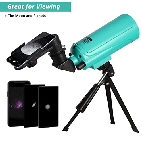 Maksutov-Cassegrain Telescope for Adults Kids Astronomy Beginners, Sarblue Mak60 Catadioptric Compound Telescope 750x60mm, Compact Portable Travel Telescope, with Tabletop Tripod Phone Adapter