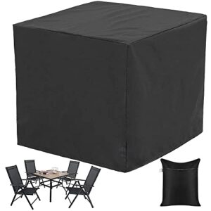 skyour patio table furniture set covers square/ rectangular waterproof outdoor indoor dustproof garden table chair sofa furniture set cover protector (98x98x35in)