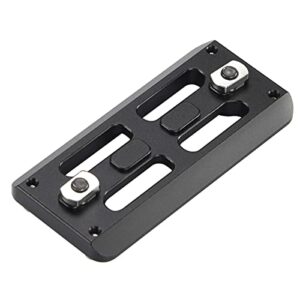 mlok arca rail tripod mount adapter, for rifle tripod ballhead quick release plate,compatiable rrs dovetail, 2 m-lok slot interface