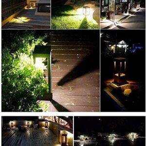 SLAWA Modern Outdoor Post Light Fixture, LED Outdoor Column Lights with Aluminum housing IP55 Waterproof Square Pillar Lights Outdoor, External Lawn Bollard Lantern for Porch, Garden, Front Yard