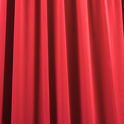 10 ft x 10 ft Wrinkle Free Red Backdrop Curtain Panels, Polyester Photography Backdrop Drapes, Wedding Party Home Decoration Supplies