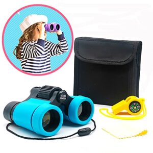 kid binoculars best gifts for 3-12 years boys girls high-resolution optics shockproof mini compact binocuolar toys folding small telescope for bird watching camping outdoor play