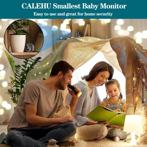 CALEHU Mini Spy Camera Wireless Hidden WiFi Nanny Cam Home Security Secret Cameras Small Surveillance Cam with Phone APP Live Remote Viewing Motion Detection Night Vision