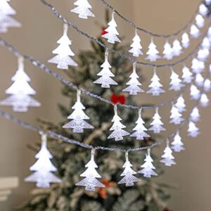 milexing christmas lights, christmas tree decorations 19.6 ft 40 led fairy lights battery operated waterproof for home, festival, garden patio bedroom party indoor outdoor christmas decor