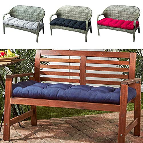 Indoor/Outdoor Bench Cushion, Swing Cushion, 51.2"x19.7", for Lounger Garden Furniture Patio Lounger Bench (Gray)