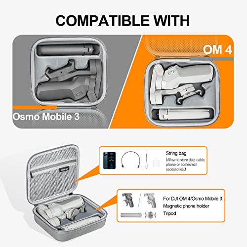 STARTRC OSMO Mobile 4 SE Case, Waterproof Portable Storge Bag Travel Case for DJI OM 4 SE/ OSMO Mobile 4 Gimbal Stabilizer