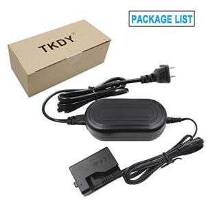 TKDY ACK-E10 EOS Rebel T7 Continuous Power Supply LP-E10 Dummy Battery DR-E10 DC Coupler Kit for Canon EOS T6 T5 T3, Kiss X50 X70 X80 X90, EOS 1100D 1200D 1300D 1500D 2000D Digital Camera.