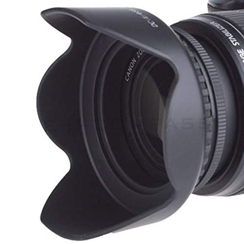 58mm Digital Tulip Flower Lens Hood for Canon Rebel T5, T6, T6i, T7i, T8i, EOS 80D, EOS 90D, EOS 77D, SL3 Cameras with Canon EF-S 18-55mm is STM Lens