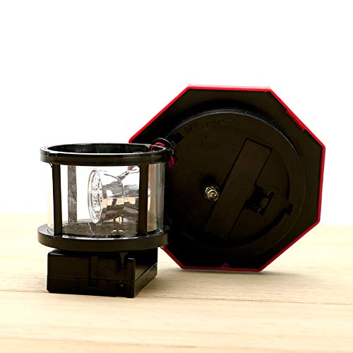 WDFS Solar Powered Lighthouse,Solar LED Rotating Lighthouse,Rotating Outdoor Waterproof LED Solar Light Tower Decorative for Garden Lawn Patio Yard