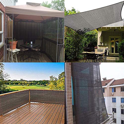 FOTMISHU 90% Sunblock Shade Cloth 6ftx8ft+4pcs 4" Ball Bungee,Anti-Aging Sun Mesh UV Resistant net,wit Garden Shade Mesh Tarp for Plant Cover,Greenhouse,Barn, Kennel,Carport,Flowers,Plants,Patio Lawn