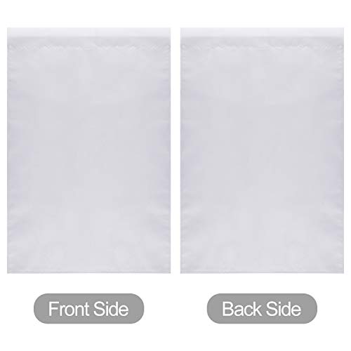 KUUQA 6Pcs Blank Garden Flags, 12Inch x 18Inch Double Sided Garden Flags DIY White Outdoor Yard Flags for Patio Garden Yard Outdoor Home Decorations