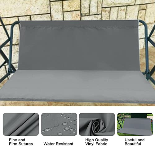 SXRC 2/3 Seat Patio Swing Cover,Chair Bench Replacement Cover for Swing Seat Waterproof Heavy Duty Swing Seat Cover Multi Color