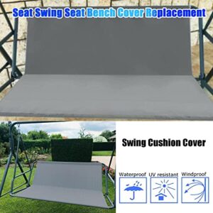 SXRC 2/3 Seat Patio Swing Cover,Chair Bench Replacement Cover for Swing Seat Waterproof Heavy Duty Swing Seat Cover Multi Color