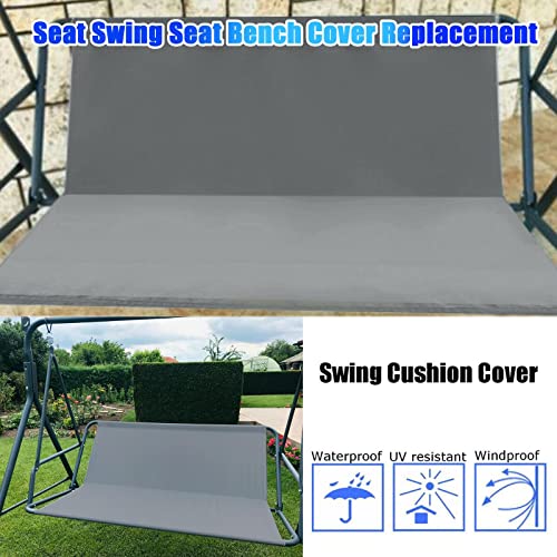 SXRC 2/3 Seat Patio Swing Cover,Chair Bench Replacement Cover for Swing Seat Waterproof Heavy Duty Swing Seat Cover Multi Color