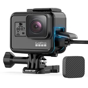 sametop case housing frame mount compatible with gopro hero 7, 6, 5, hero (2018) cameras