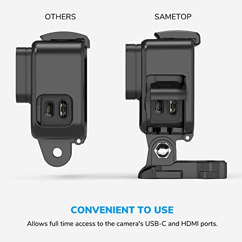 Sametop Case Housing Frame Mount Compatible with GoPro Hero 7, 6, 5, Hero (2018) Cameras