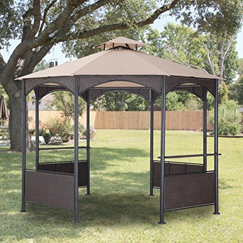 Garden Winds Bolivia Gazebo Replacement Canopy Top Cover - RipLock 350