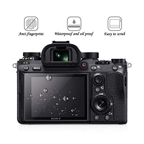 Screen Protector fit for Sony Alpha 1 a7II A7III a7SII a7SIII a7RII a7RIII a7RIV RX100VII RX100VI RX100V RX100IV RX100III RX100M2 A9II,ZV-E10 RX10IV, ZV-1,3 Packs PCTC Tempered Glass Screen Protector