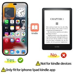 TikTok Remote Control Kindle App Page Turner, Bluetooth Camera Video Recording Remote, TIK Tok Scrolling Ring for iPhone, iPad, iOS, Android (D01 Pro Upgrade)