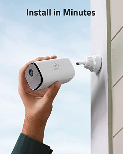 eufy Security, SoloCam E40, Outdoor Security Camera, WiFi, Wireless, Wire-Free, Advanced AI Person-Detection, Two-Way Audio, 2K Resolution, 90dB Alarm, IP65 Weatherproof, No Monthly Fee (Renewed)