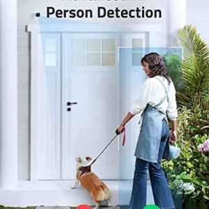 eufy Security, SoloCam E40, Outdoor Security Camera, WiFi, Wireless, Wire-Free, Advanced AI Person-Detection, Two-Way Audio, 2K Resolution, 90dB Alarm, IP65 Weatherproof, No Monthly Fee (Renewed)