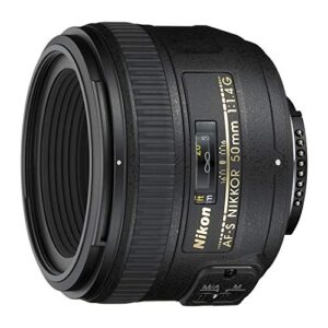 nikon af-s fx nikkor 50mm f/1.4g lens with auto focus for nikon dslr cameras