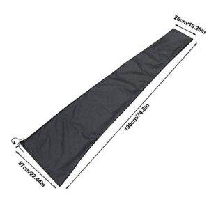 AISHN Waterproof UV-Resistant 600D Patio Umbrella Zipper Cover fit 6ft to 11ft Umbrellas Canopy Patio Garden Outdoor