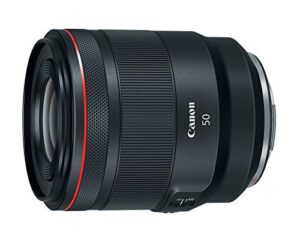 canon rf50mm f 1.2l usm lens, black