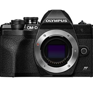 OLYMPUS E-M10 Mark IV Black Micro Four Thirds System Camera 20MP Sensor 5-Axis Image Stabilization 4K Video Wi-Fi