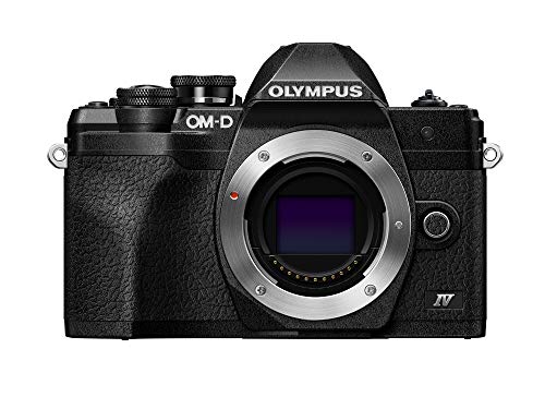 OLYMPUS E-M10 Mark IV Black Micro Four Thirds System Camera 20MP Sensor 5-Axis Image Stabilization 4K Video Wi-Fi