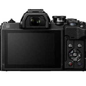 OLYMPUS E-M10 Mark IV Black Micro Four Thirds System Camera 20MP Sensor 5-Axis Image Stabilization 4K Video Wi-Fi