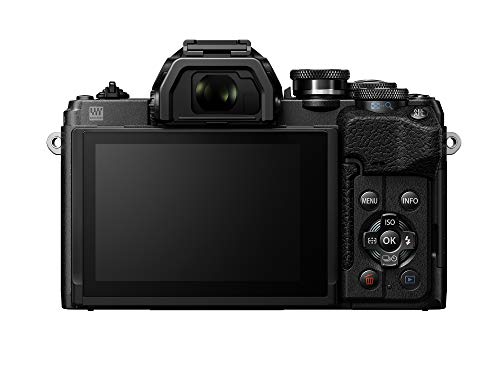 OLYMPUS E-M10 Mark IV Black Micro Four Thirds System Camera 20MP Sensor 5-Axis Image Stabilization 4K Video Wi-Fi