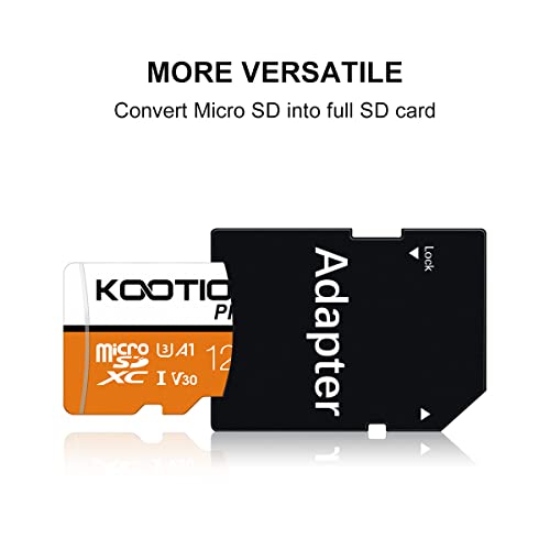 KOOTION 128GB Micro SD Card 128 gb Ultra Micro SDXC Memory U3 Card High Speed TF Card R Flash, U3, A1,V30, 128 GB