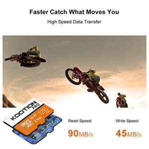 KOOTION 128GB Micro SD Card 128 gb Ultra Micro SDXC Memory U3 Card High Speed TF Card R Flash, U3, A1,V30, 128 GB