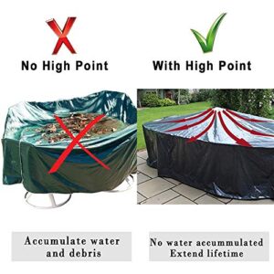 UCARE Patio Table Cover Rectangular Waterproof 210D Oxford Protection Garden Table Covers Dustproof Patio Furniture Covers for Garden Outdoor Indoor (84x52x29in/ 213x132x74cm)