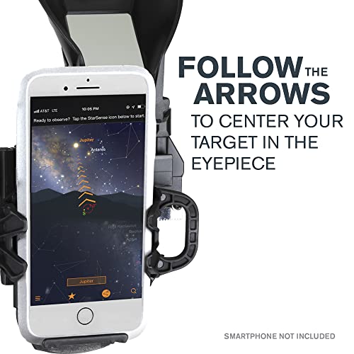 Celestron – StarSense Explorer DX 102AZ Smartphone App-Enabled Telescope – Works with StarSense App to Help You Find Stars, Planets & More – 102mm Refractor – iPhone/Android Compatible