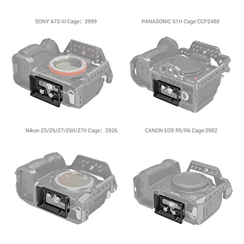 SMALLRIG Quick Release Plate for Arca-Type Standard Compatible with DJI RS 2 / RSC 2 / RS 3 / RS 3 Pro Gimbal - 3154