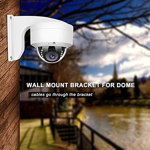 WiTi 4.7 inches Wall Mount Bracket for Dome Security Camera,Deep Base Junction Box Cable Management Mounting Case, CCTV IP Surveillance Cameras Holder Metal Solid Powder Spray Coating