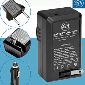 BM 2 NB-6LH Batteries and Charger for Canon PowerShot S120, SX170 is, SX260 HS, SX280 HS, SX500 is, SX510, SX520, SX530, SX540 HS, SX600 HS, SX610 HS, SX700 HS, SX710, ELPH 500, D10, D20, D30 Cameras