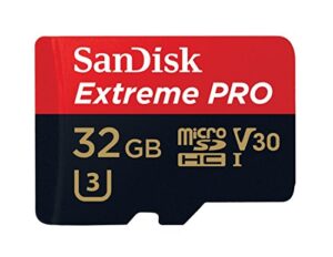 sandisk microsdhc v30 32gb extreme pro – si-ph5h-rb1j