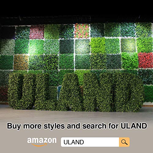 ULAND Artificial Hedges Panels, 6pcs 20"x20" Boxwood Greenery Ivy Privacy Fence Screening, Home Garden Outdoor Wall Decoration