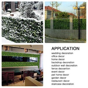 ULAND Artificial Hedges Panels, 6pcs 20"x20" Boxwood Greenery Ivy Privacy Fence Screening, Home Garden Outdoor Wall Decoration