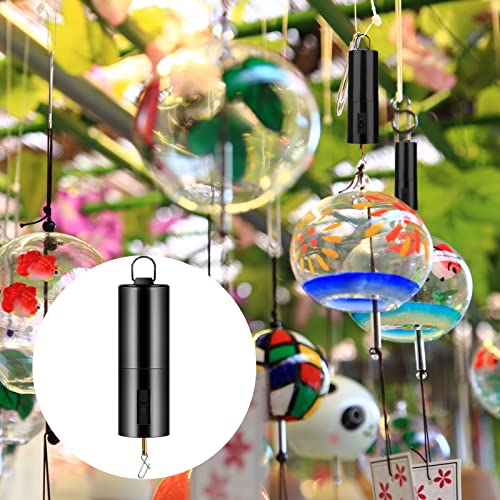 Hanging Black Rotating Motor Wind Spinner Motor Mobile Battery Operated Motor Multi-Purposes Rotatable Hook for Garden Decoration Accessory Supplies (1)