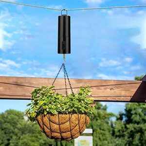 Hanging Black Rotating Motor Wind Spinner Motor Mobile Battery Operated Motor Multi-Purposes Rotatable Hook for Garden Decoration Accessory Supplies (1)