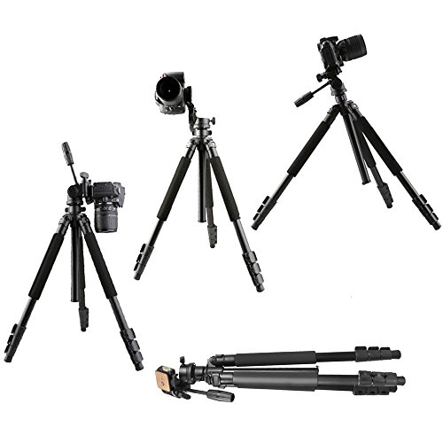 Gosky Tripod -Travel Portable Tripod for Spotting scopes, Binoculars, camcorders, or SLR Cameras (Pro Tripod (61-inch))