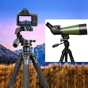 Gosky Tripod -Travel Portable Tripod for Spotting scopes, Binoculars, camcorders, or SLR Cameras (Pro Tripod (61-inch))