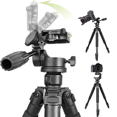 Gosky Tripod -Travel Portable Tripod for Spotting scopes, Binoculars, camcorders, or SLR Cameras (Pro Tripod (61-inch))