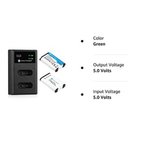 FirstPower NP-BX1 Battery 2-Pack and USB Dual Charger for Sony ZV-1 Sony Cyber-Shot DSC-RX100,DSC-RX100 II,DSC-RX100M II,DSC-RX100 III,DSC-RX100 IV,DSC-RX100 V/VII and Other Models