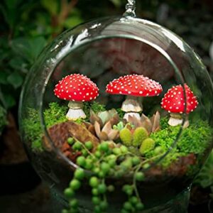 Qingo Mushroom Decor Wild Fairy Garden Accessories Glow in The Dark, Luminous Miniature Rabbit Easter Hunt Decorations Animals Figurines Lawn Plant Pots Bonsai Craft for Outside and Indoor Supplies